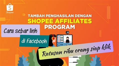 Cara Sebar Link Shopee Affiliates