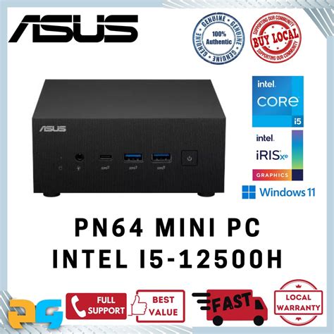 ASUS PN64 I5 12500H Barebone Mini PC Bundle RAM M 2 NVMe SSD