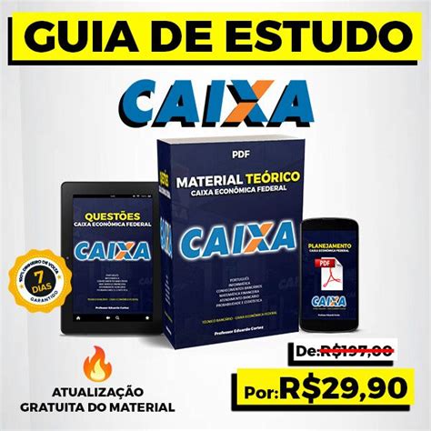 GUIA DE ESTUDO CAIXA ECONÔMICA em 2024 Guia de estudo Estudos