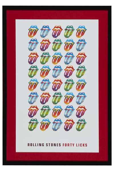 The Rolling Stones Forty Licks Special Limited Edition Poster On
