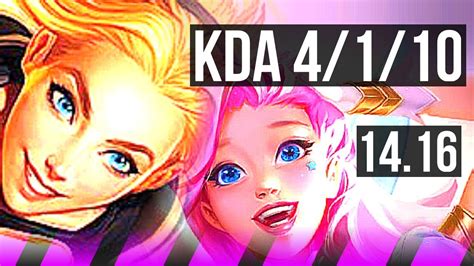 LUX Jhin Vs SERAPHINE Jinx SUP 4 1 10 500 Games EUW Master