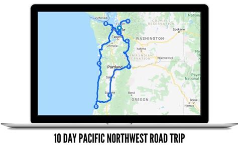 Northwest Road Trip National Park Map