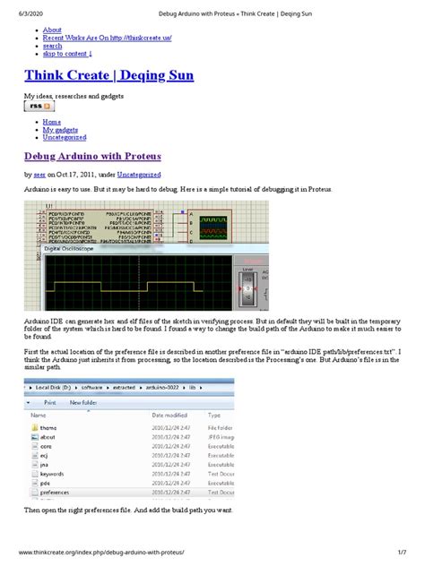 debug arduino with proteus think create deqing sun pdf arduino software