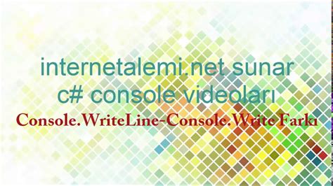 C Console Video Writeline Write Fark Youtube