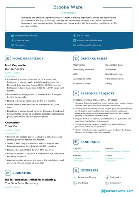 Ats Friendly Resume Template Word