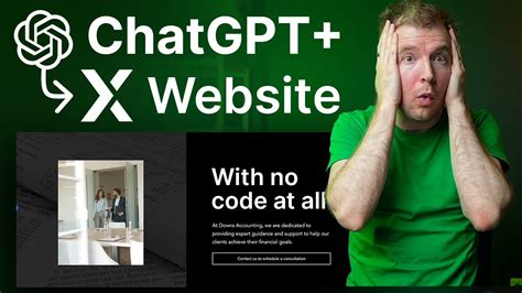 using chatgpt to build a website with no code youtube