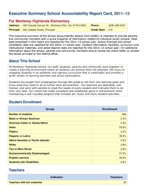 Fillable Online Pages SARC Template 1112 19757136011076 English Fax