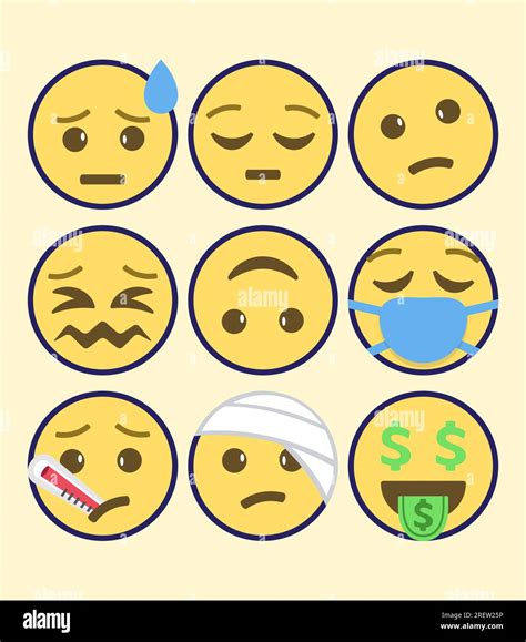 Iphone Whatsapp Emojis High Quality Emoticons Isolated On A White