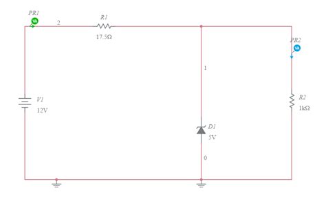 Zener Diode As Voltage Regulator Multisim Live
