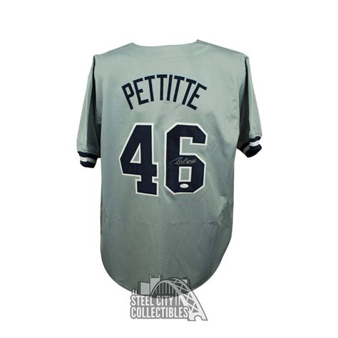 Andy Pettitte Autographed New York Custom Gray Baseball Jersey Jsa