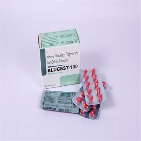Natural Micronised Progesterone Soft Gelotin Capsules Strength 100 Mg