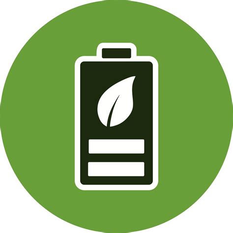 Eco Battery Vector Icon 353869 Vector Art At Vecteezy