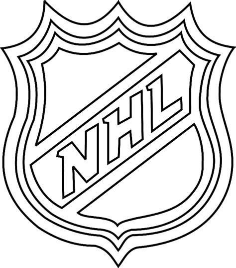 NHL Logo Coloring Page Free Printable Coloring Pages