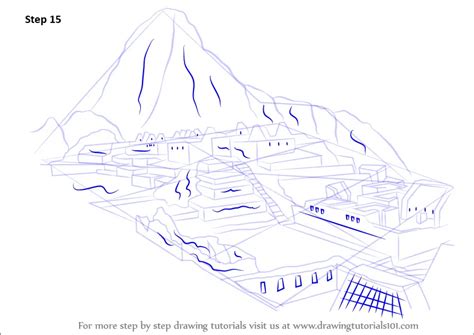 Learn How To Draw Machu Picchu Wonders Of The World Step By Step