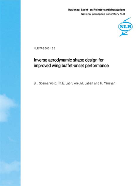 inverse design pdf aerodynamics wing