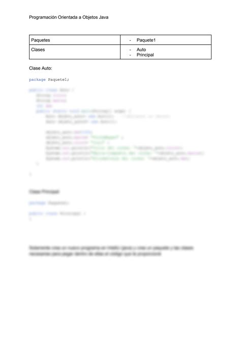 Solution Ejemplo De Programaci N Orientada A Objetos Studypool
