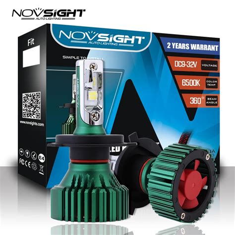 Novsight H4 Hi Lo Beam H7 Car Led Headlight 60w 16000lm H11 9005 9006