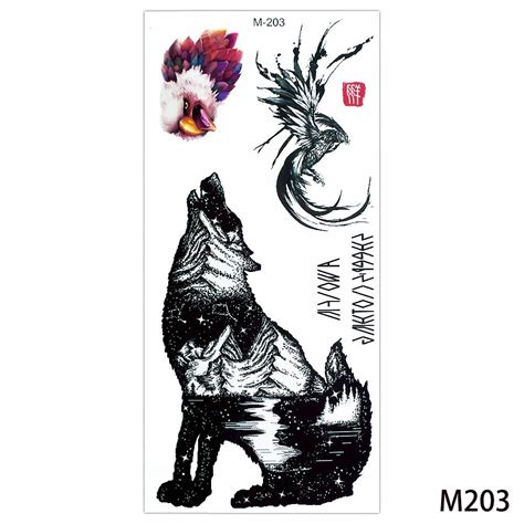 TATUAŻ ZMYWALNY TYMCZASOWY WODNY DUŻY 19x9 WILK 12385633586 Allegro pl