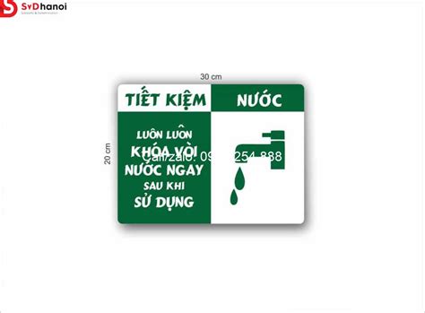 Biển tiết kiệm điện giấy nước bảo vệ môi trường lan toả nhận thức