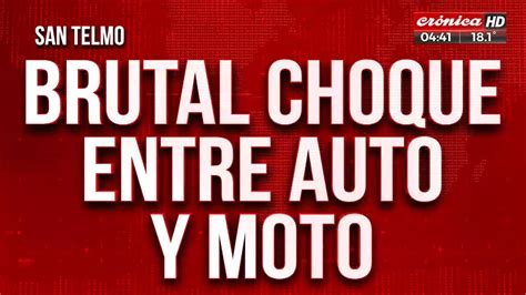 Brutal choque entre automóvil y motocicleta en el Bajo Porteño Vídeo
