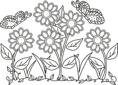 Desenhos De Jardim De Flores Para Colorir E Imprimir Colorironline