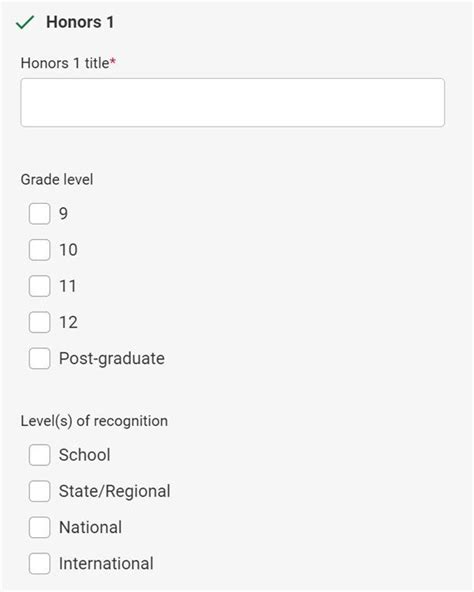 How To Master The Honors Section Of The Common App CollegeVine Blog