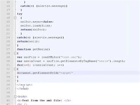 Javascript Dom Xml Parsing Youtube