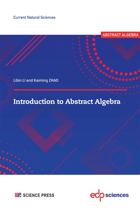 introduction to abstract algebra libin li kaiming zhao ean13 9782759829163 la