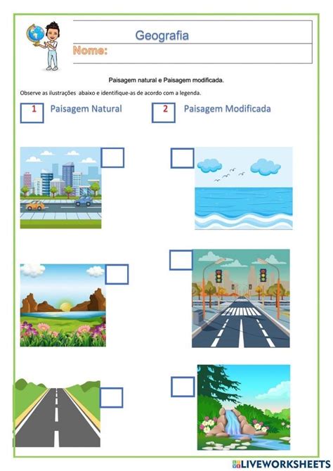 Atividades Sobre Paisagem Natural E Modificada Artofit