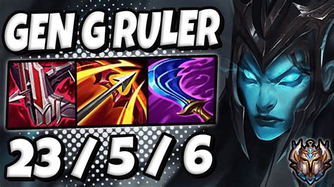 Kalista Vs Jinx Adc Gen G Ruler Patch Ranked Challenger Korea
