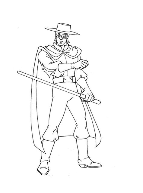 Dessin Zorro Coloriages Imprimer