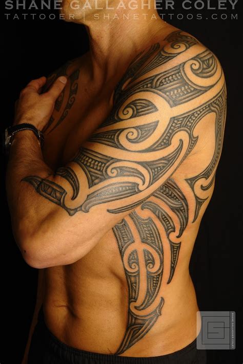 Maori Sleeve And Side Tattoo Ta Moko Imdelgado Fasion Style