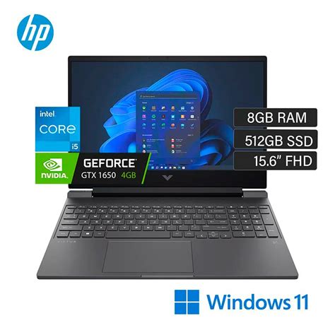 Laptop HP Victus Fa0031dx 15 6 144Hz Intel Core I5 12450H GTX 1650 8GB