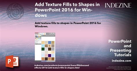 Add Texture Fills To Shapes In Powerpoint For Windows