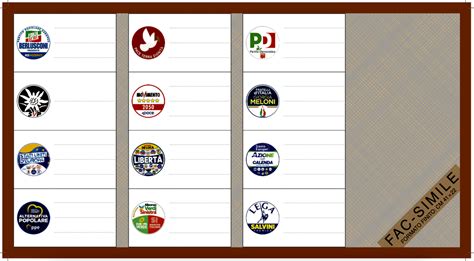 Il Fac Simile Della Scheda Elettorale Per Le Elezioni Europee 2024 E