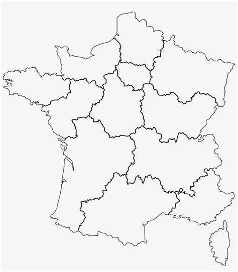 Carte France Png Carte France 13 Régions 2000x2198 PNG Download