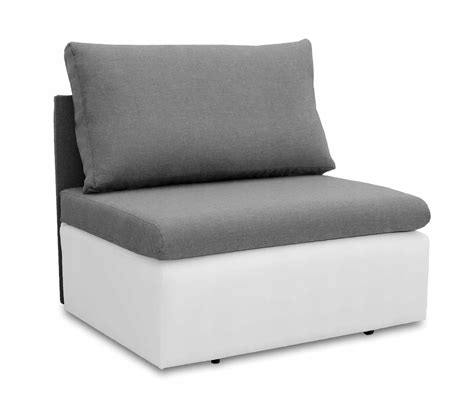 Sofa Fotel Amerykanka Z Funkcją Spania Toledo C55 SZARY BIAŁY