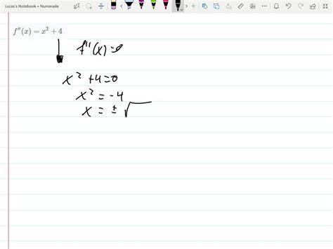 solved a function and its second derivative are given determine the concavity of f and find x
