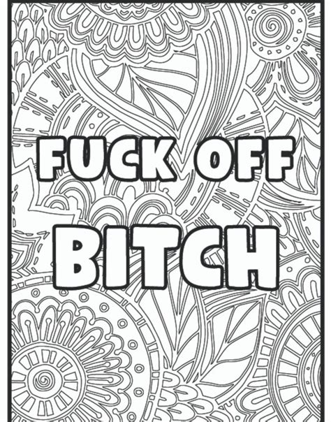 82 Adult Cuss Word Coloring Sheets Dirty Coloring Pages For Etsy