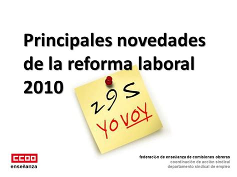 Principales Novedades De La Reforma Laboral Ense Anza Federaci