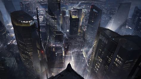 Gotham City HD Night Gotham City HD Wallpaper Rare Gallery
