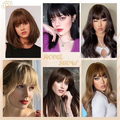 NAYOO Flequillo Con Clip Extensiones De Cabello 100 Humano Con Clip