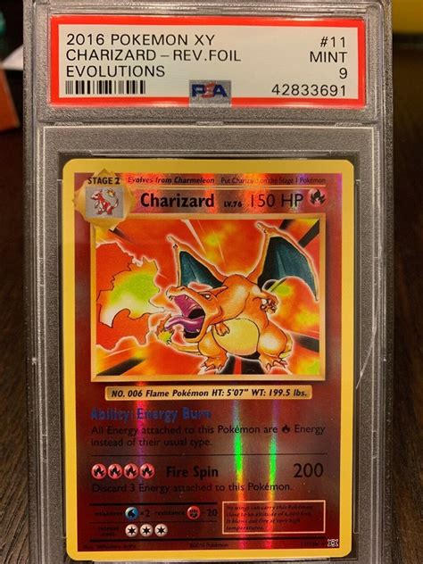 NEW Reverse Holo Rare Charizard Pokemon NM M Evolutions 11 108 Pokémon