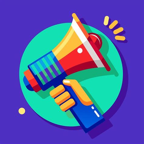 Premium Vector Hand Holding Megaphone Vector Illustration