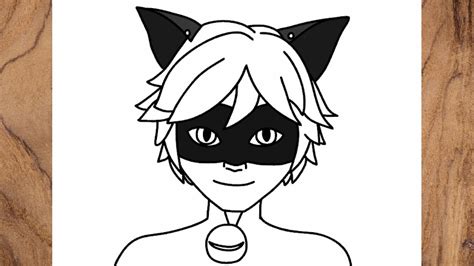 Como Dibujar A Cat Noir Paso A Paso Youtube