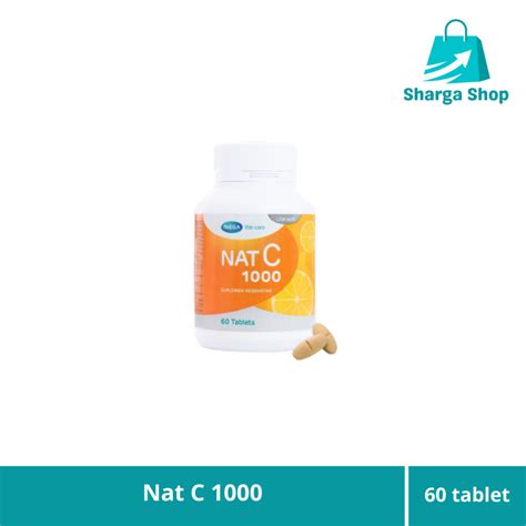 Jual NAT C 1000 MG ISI 60 TABLET VITAMIN C 1000 MG MEGA WE CARE
