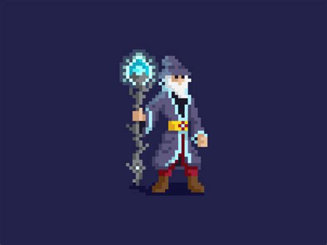 Pixel Wizard By Razvan Vezeteu Design Popular Dribbble Shots Fantasy
