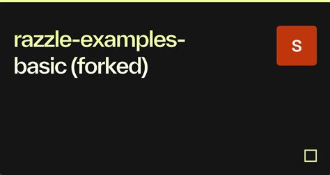 Razzle Examples Basic Forked Codesandbox