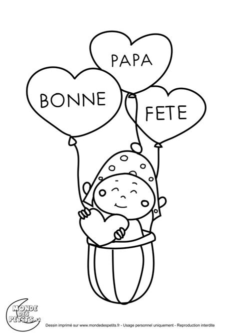 Fête Des Pères À Imprimer Colorier Des P tits Riens destiné