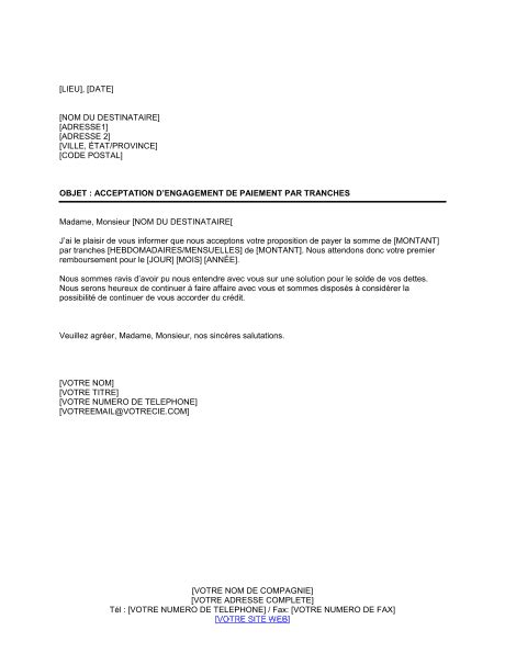 Lettre D Engagement De Paiement De Dette Lettre A Exemple De Lettre